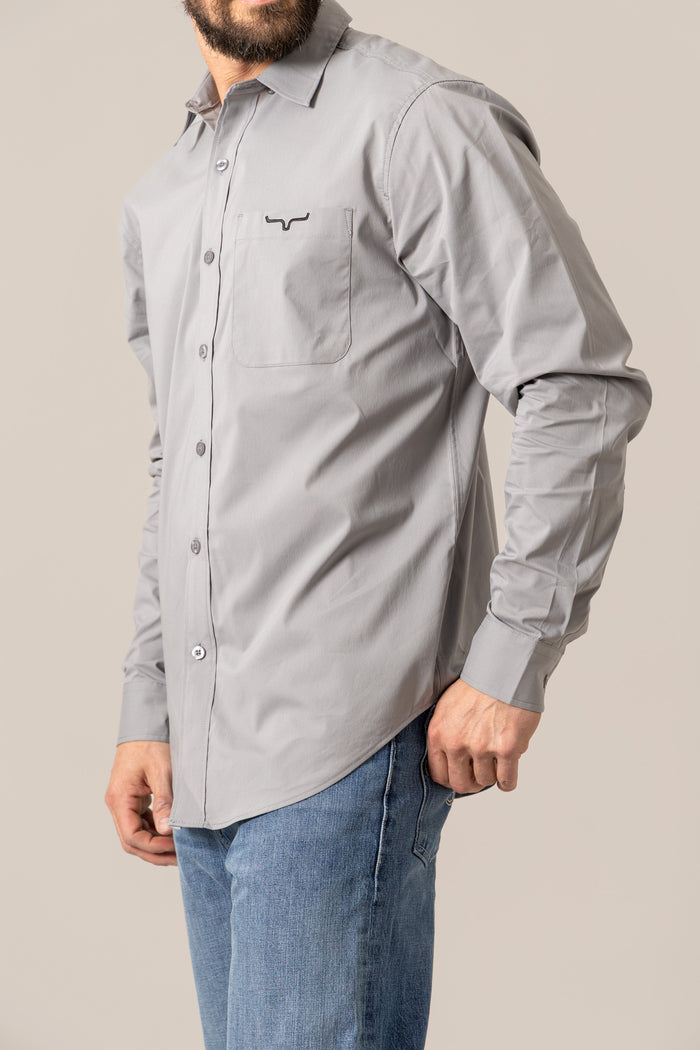 Camisa de vestir del equipo KR de Kimes Ranch para hombre (gris) – El ...